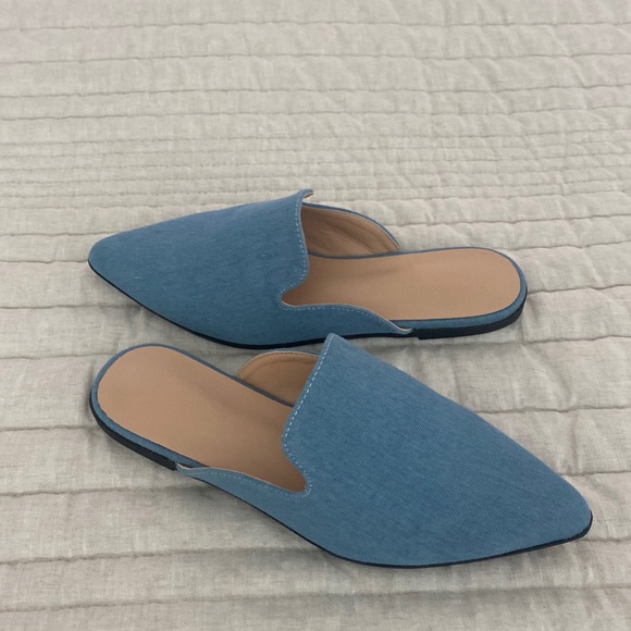 SHEIN | Shoes | New Denim Look Mules | Poshmark